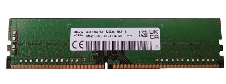 Оперативная память Hynix DDR4 8Gb 1Rx8 3200Mhz PC4-3200AA-UA2-11 HMA81GU6DJR8N-XN – фото, отзывы ...