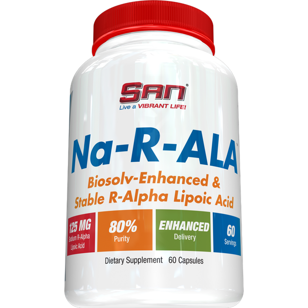 Альфа-липоевая кислота SAN NA-R-ALA R Alpha Lipoic Acid 60 капсул ...