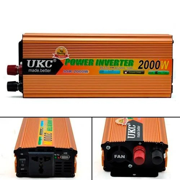 Преобразователь постоянного тока 2000W SSK AC\DC 24V инвертор для ...