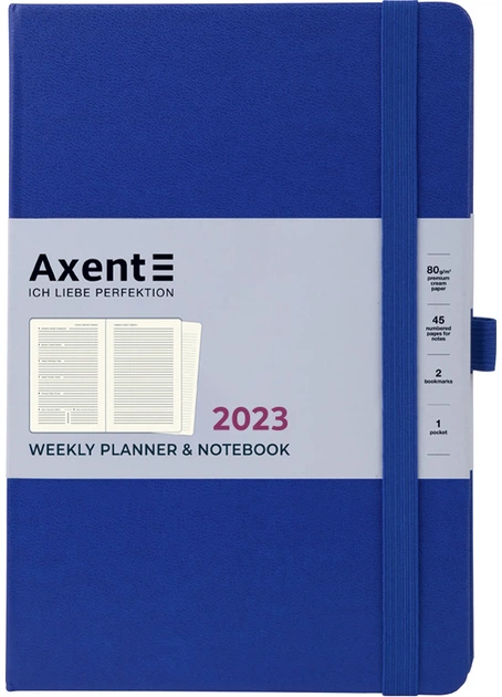 Щотижневик 2023 Axent Prime Strong 145x210 мм класичний синій (8507-23-38-A) – фото, відгуки ...