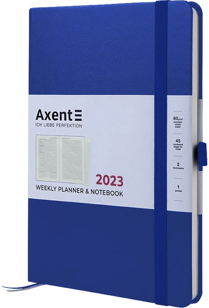 Щотижневик 2023 Axent Prime Strong 145x210 мм класичний синій (8507-23-38-A) – фото, відгуки ...