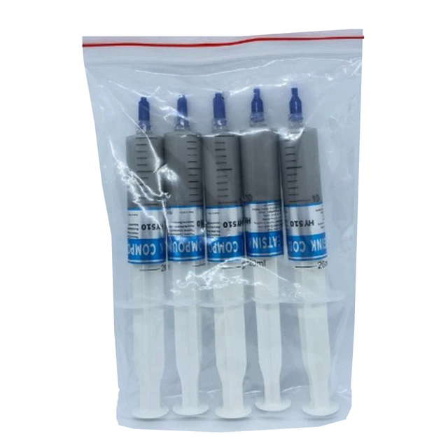 Термо паста сіра - шприц великий HY510 (за 5шт) – фото, відгуки ...