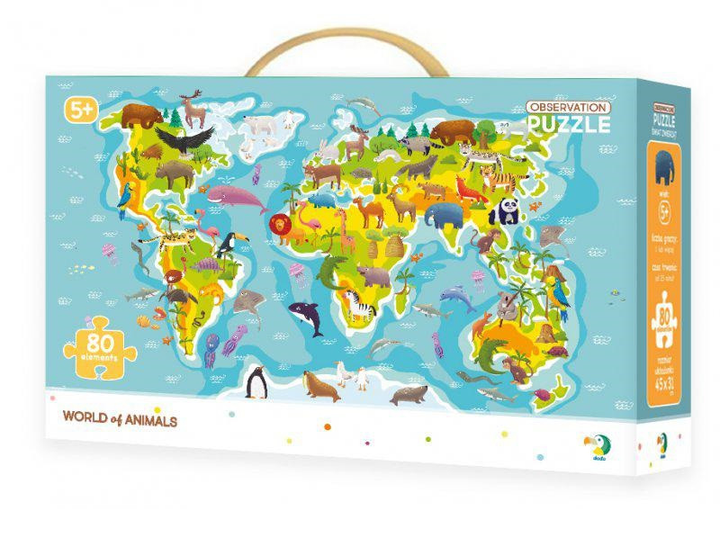 Детский пазл Мир животных DoDo 300133, 80 элементов – фото, отзывы ...