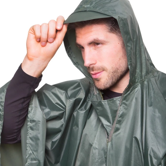 Дощовик чоловічий плащ плащ від дощу Оливковий Розмір One Size Ty 0548