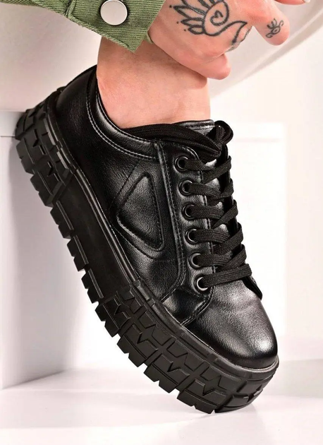 Кроссовки женские RAFFELLI Т1565 черные на шнуровке 38 24 см ...