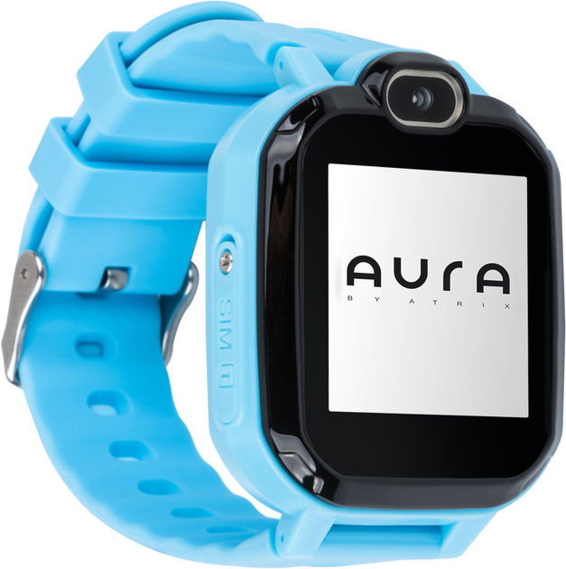 Детские телефон-часы с GPS-трекером Aura A3 Blue (KWAA3BL) – фото ...
