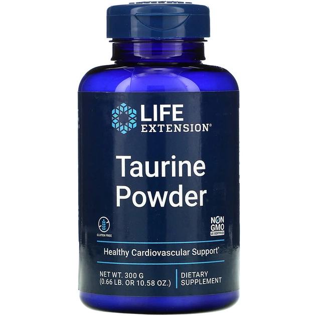 L-таурин Life Extension "L-Taurine Powder" в порошке, 750 мг (300 г ...