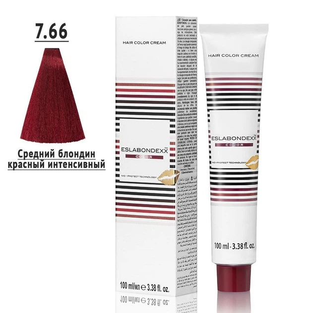 Крем-краска для волос Eslabondexx Color 7.66 средний блондин красный ...