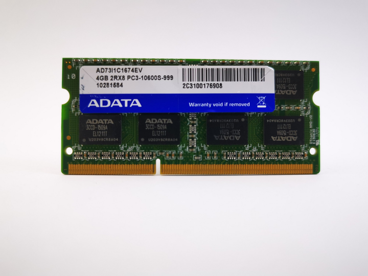 Оперативная память для ноутбука Sodimm Adata Ddr3 4gb 1333mhz Pc3