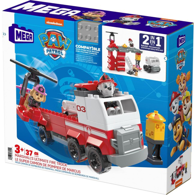 Конструктор Mega Bloks Пожежна машина Маршала з м/ф Щенячий патруль ...