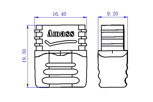 Конектори силові AMASS T-Plug Female 2шт AMS-1015E-F2.G.R – фото, отзывы, характеристики в ...
