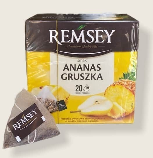 Чай Remsey з фруктами ананас та груша у пірамідках 20 шт от продавца ...
