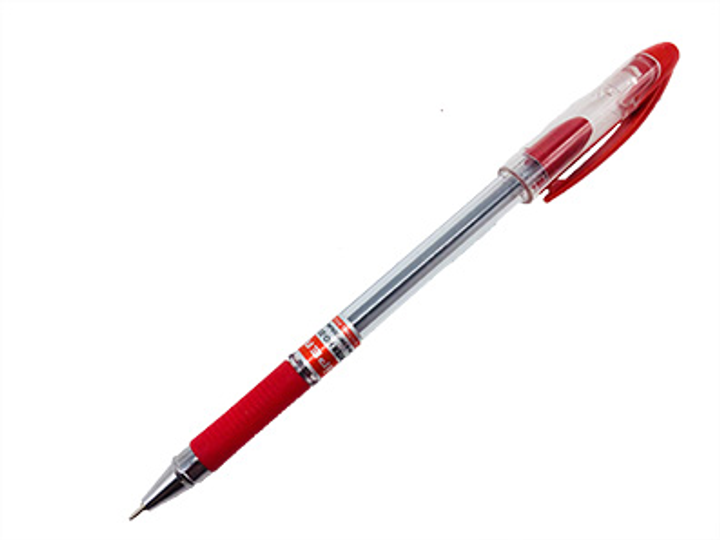 Ручка масляна Hiper Max Writer чорнило червоне 0.7 мм пластик (HO-335 ...