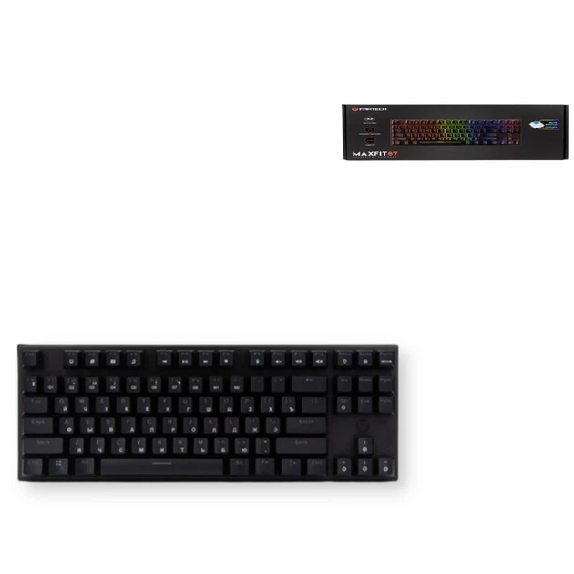 Клавиатура Fantech MAXFIT 87 MK856 Blue Switch LED индикаторы черный ...
