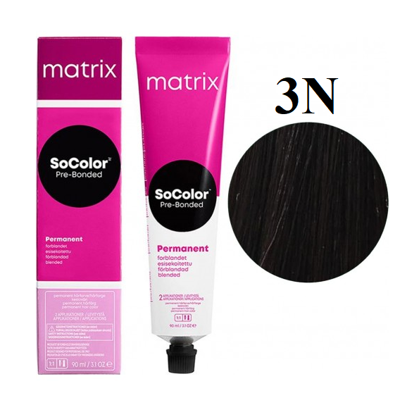 Стойкая крем-краска Matrix Socolor beauty 3N Темный шатен натуральный ...