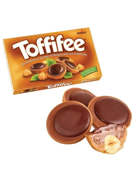 Цукерки з фундуком Toffifee з карамеллю та нугою 125г – купити в ...