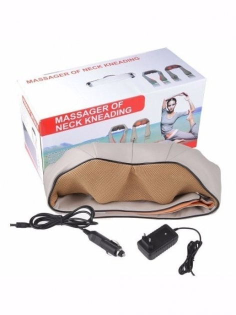 Массажер роликовый для спины и шеи с инфракрасным прогревом Massager of ...