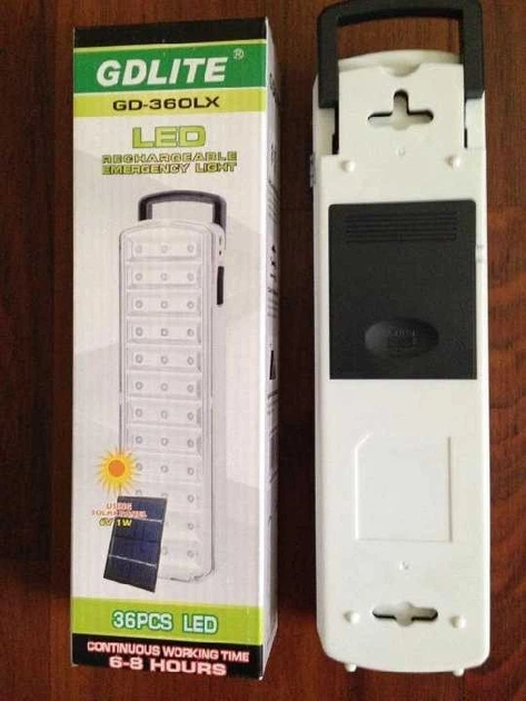 Фонарь аккумуляторный аварийный GDLite Аккумуляторная лампа 36 LED GD ...