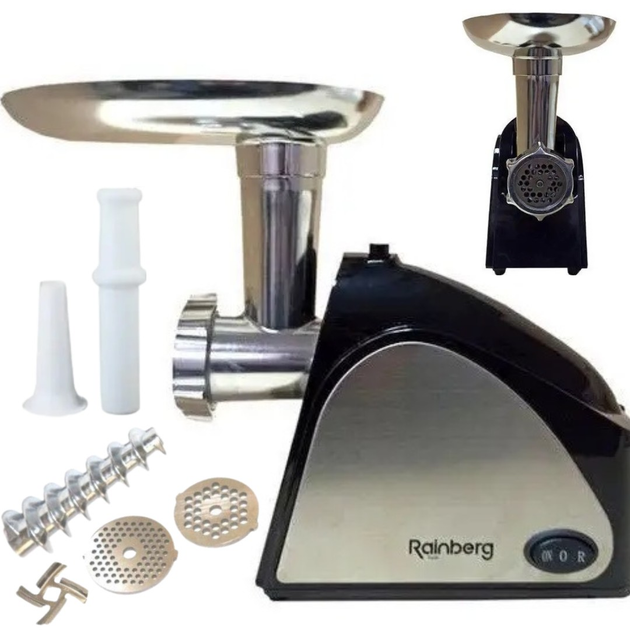 Мясорубка электрическая шнековая Rainberg RB-678 3000W с насадками для ...