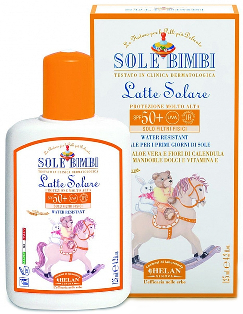 Солнцезащитное молочко для детей - Helan Sole Bimbi SPF 50 Sun Care ...