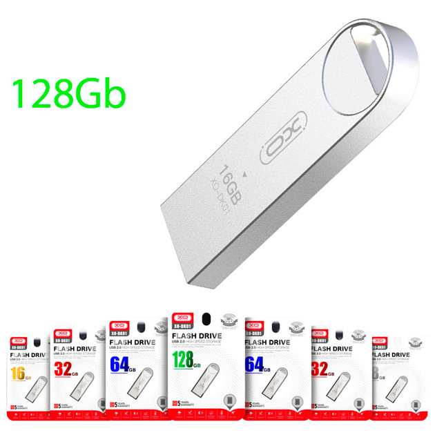 USB Флешка XO DK01 USB 2.0 128Gb серебристый – фото, отзывы ...
