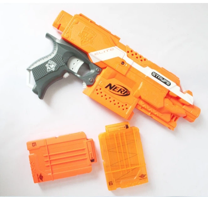 Полупрозрачный магазин для оружия NERF 6 стрел - Transparent arsenal ...