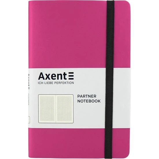 Книга записная Axent Partner Soft 8206-10-A клетка 125*195мм 96 арк. Розовый (64408) – фото ...
