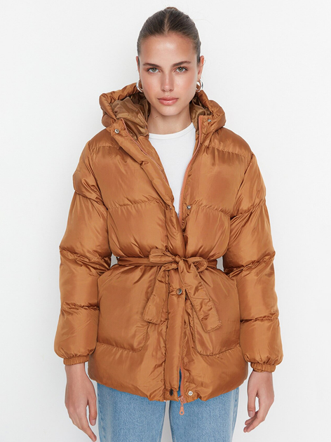 Пуховик демисезонный женский Trendyol TWOAW21MO0011 M Camel ...