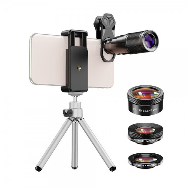 Набор объективов для смартфона Apexel APL-22X105-4IN1 – фото, отзывы ...