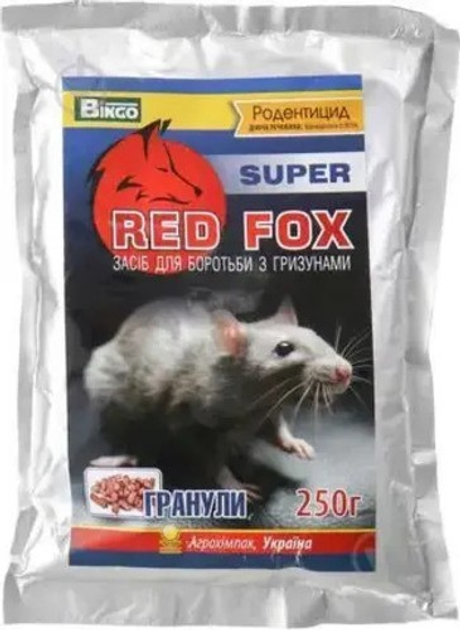 Родентицид від гризунів гранули Агрохімпак Ред Фокс / Red Fox Syper 250 ...