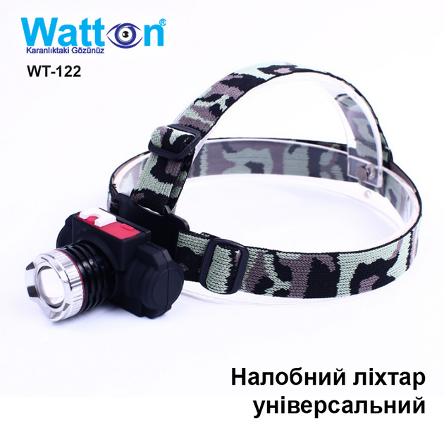 Профессиональный налобный фонарь LED светодиодный универсальный фонарик ...