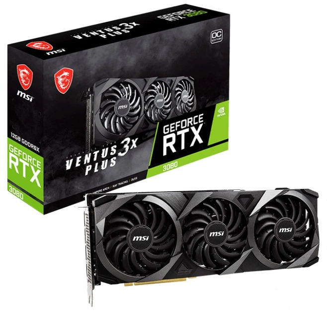 Відеокарта MSI GeForce RTX 3080 VENTUS 3X PLUS OC (Limited Hash Rate ...