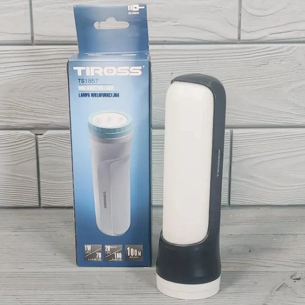 Ліхтар ручний кемпінговий Tiross TS 1857 акамуляторний зарядка від USB ...