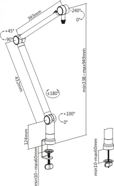 Штатив (пантограф) для мікрофона Mozos SB37 – фото, отзывы ...