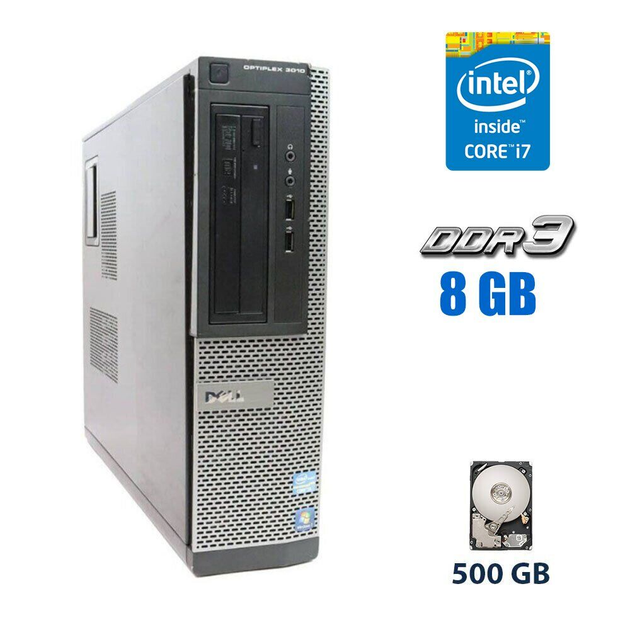 Компьютер Dell / Intel Core i7-2600K (4 (8) ядра по 3.4 - 3.8 GHz) / 8 ...