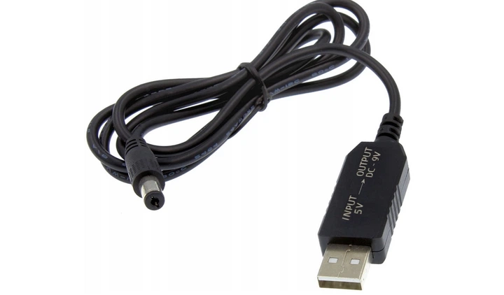 Кабель для роутера із перетворювачем DC 2.1x5.5mm USB 5V-9V – фото, відгуки, характеристики в ...