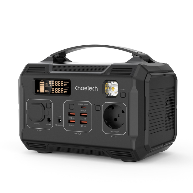 Портативная мобильная зарядная станция Choetech 300w 83200 Mah Type C