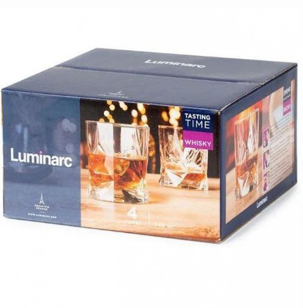 Набор стаканов Luminarc Время дегустаций Roch Виски 340мл 4шт (Q4022 ...