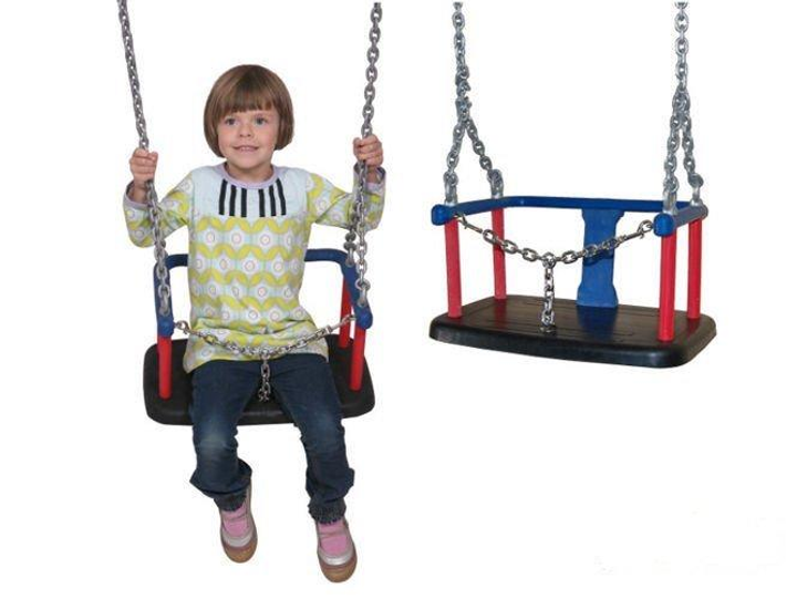 Детские качели с цепочкой на цепях Just Fun Черный (2PU02-03B1.34 ...