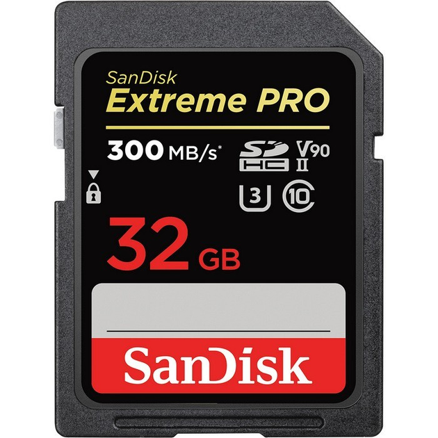 Карта памяти SanDisk Extreme PRO SDHC 32GB Class 10 UHS-II V90 (SDSDXDK ...