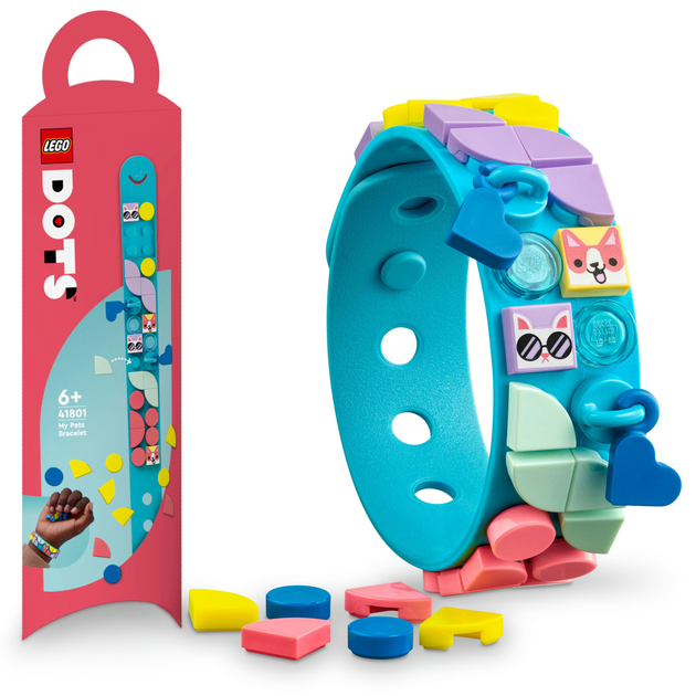 Конструктор LEGO DOTS Браслет «Мои домашние любимцы» 37 деталей (41801 ...