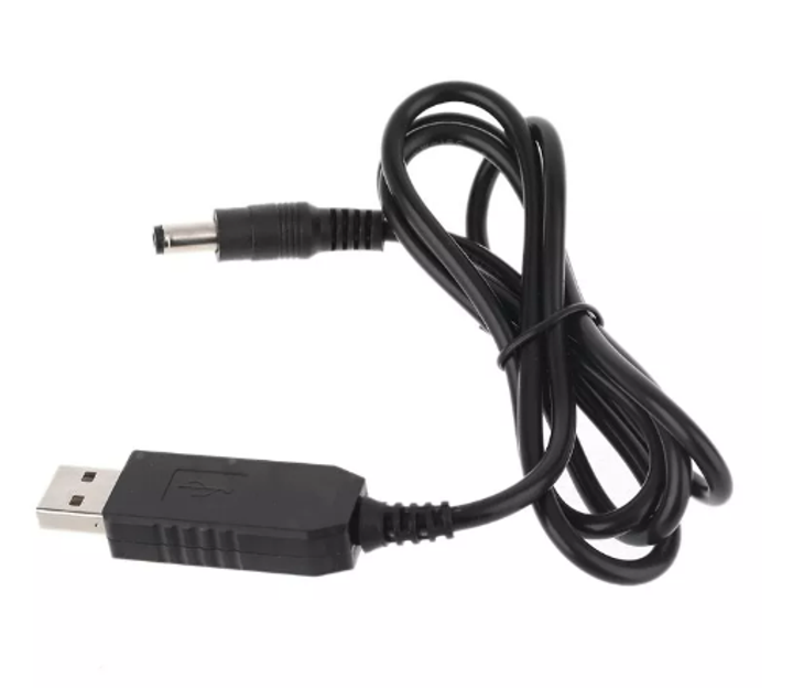 Кабель шнур живлення 12v від Повербанка до Wifi роутера штекер 5 5х2