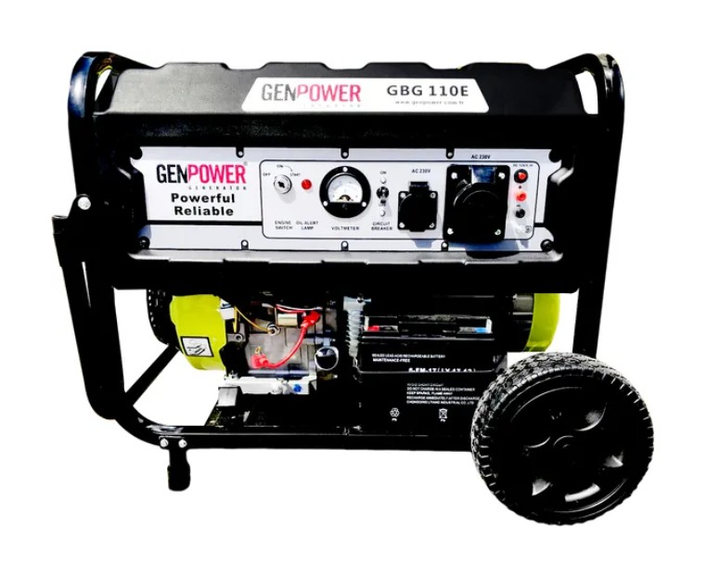 Генератор бензиновий однофазный 8 4 кВт Genpower Gbg 110 E Турция