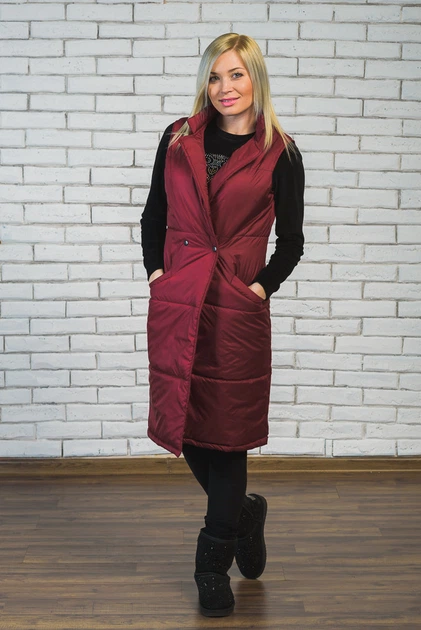 Жилет Versal 156/10 42 Бордовый – Брендовая одежда | ROZETKA