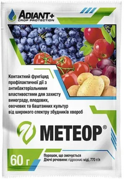 Фунгіцид контактний Метеор Адіант+ 60 г – купити онлайн на ROZETKA