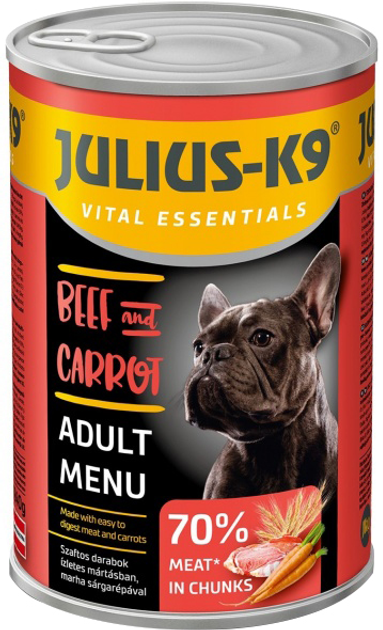 Консерва гипоаллергенная для собак JULIUS-K9 говядина 1240 г ...