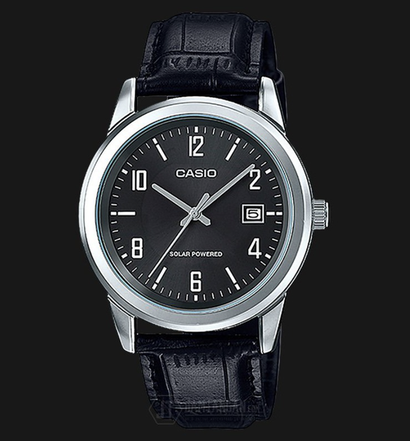 Наручные часы Casio SOLAR MTP-VS01L-1B2DF с кожаным ремешком Черные с ...
