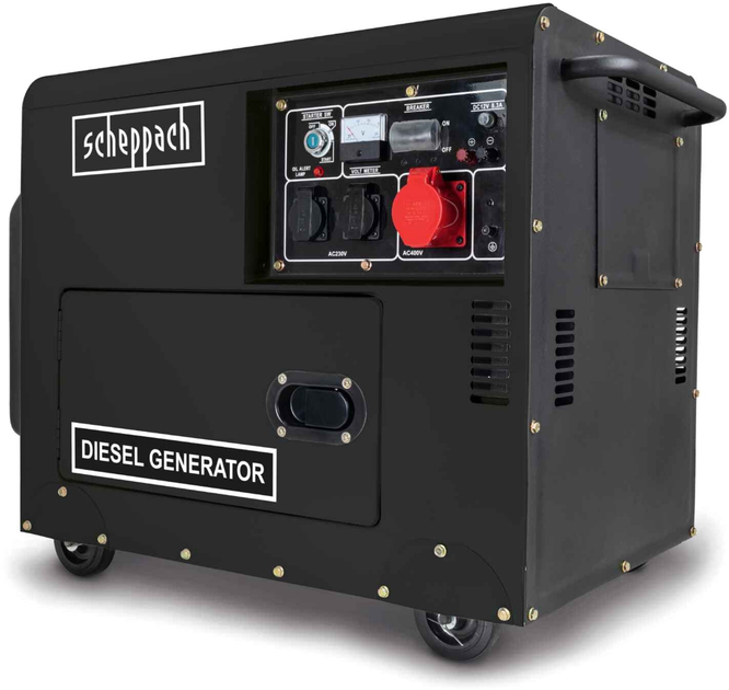 Генератор дизельный Scheppach Dgs5500 5000w Black Dgs5500 фото