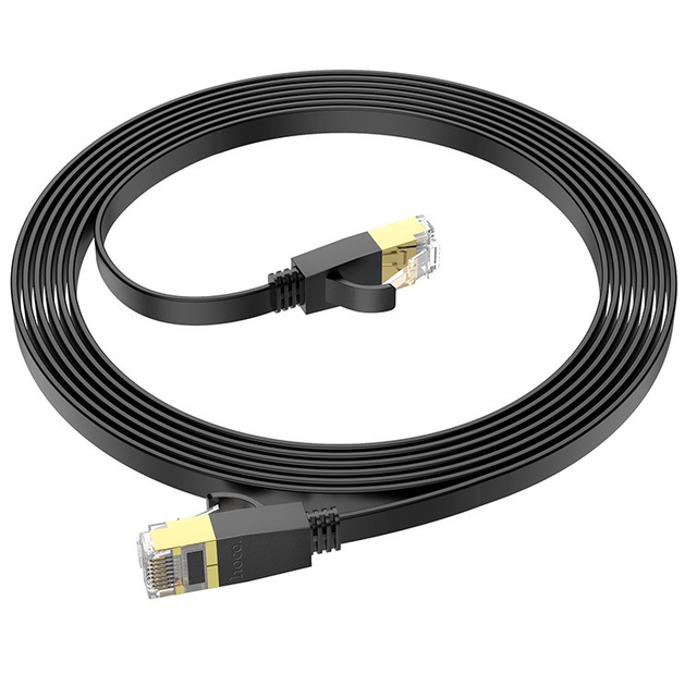 Сетевой кабель для интернета HOCO US07 General |3м/RJ45/cat-6| Черный ...