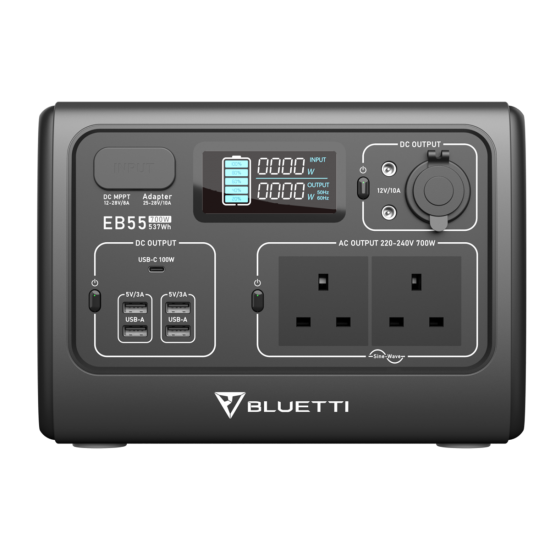 Портативна електростанція Bluetti EB55 700Вт, 537Вт·рік – фото, відгуки ...